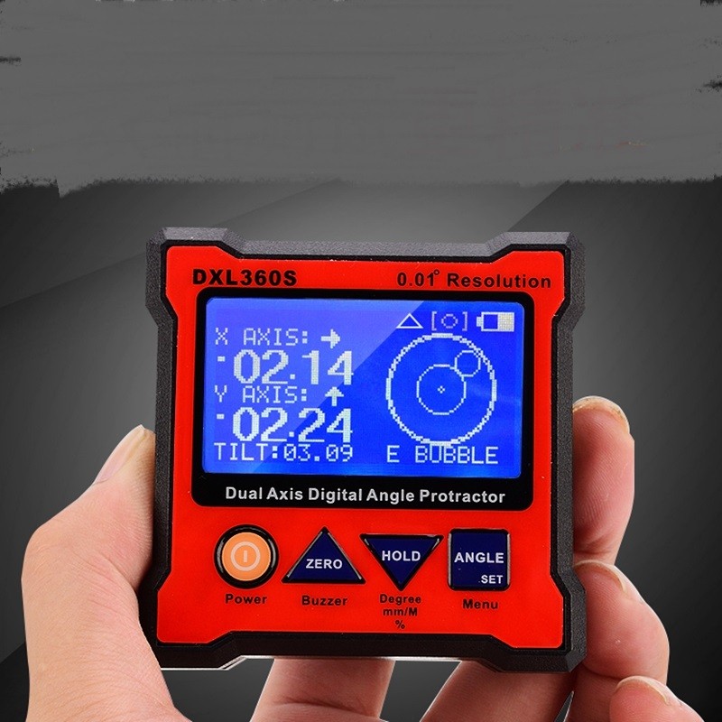 Jual Digital Dual Axis Protractor Inclinometer Resolution 0.01 Level ...