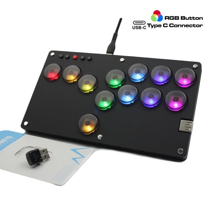 Jual HB30 EXT Leverless PS5 Arcade Stick Controller ni Hitbox Flatbox xbox Low file RGB Fighting ...