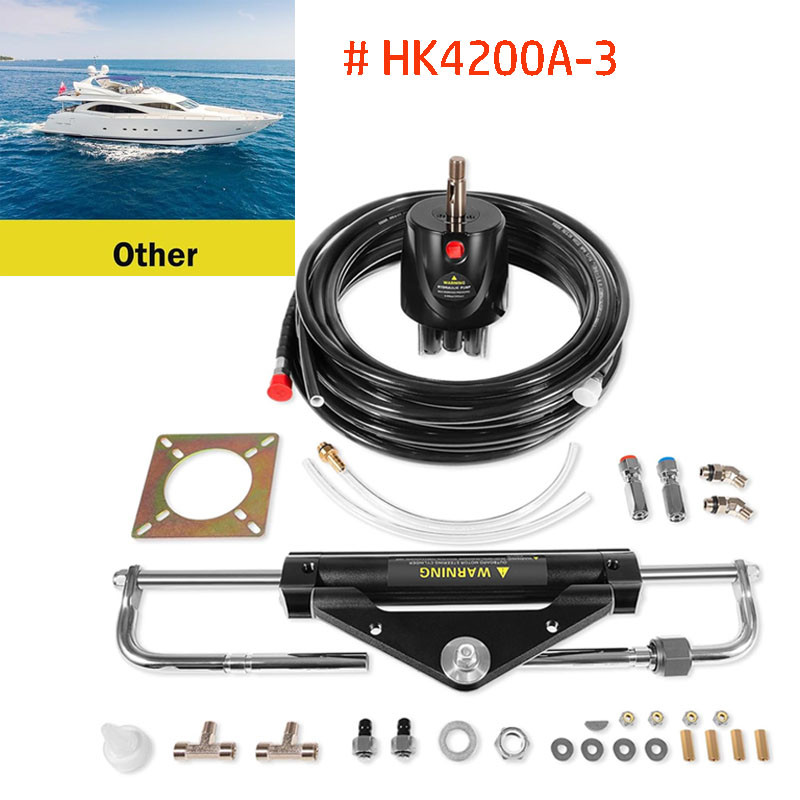 Jual New 150HP Hydraulic Outboard Steering Kit Boat Marine System ...
