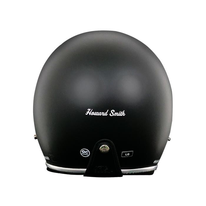Jual Howard Smith Master Retro Helm Half Face - Black Doff | Shopee ...