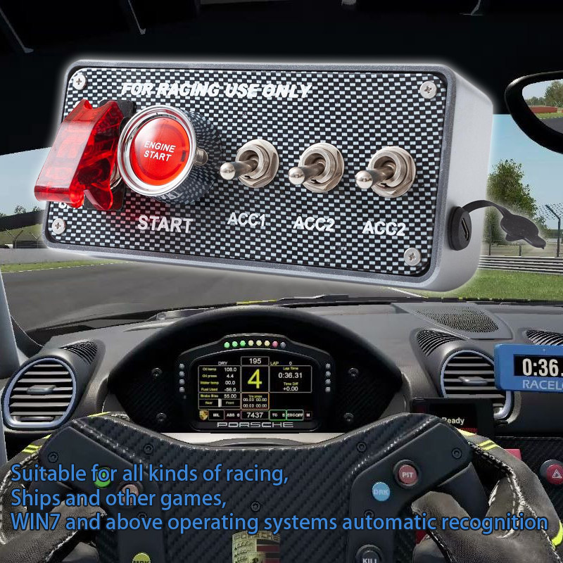 Jual Ignition Switch Panel For PC USB Simulator Racing Games ETS2 ATS ...