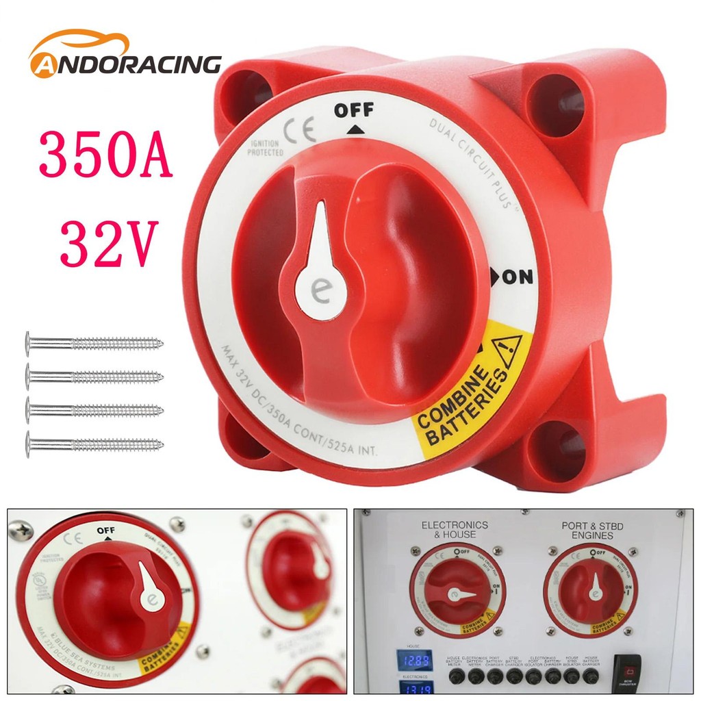 Jual Battery Rotary Switch Isolators W/Alternator Field Disconnect 12V ...
