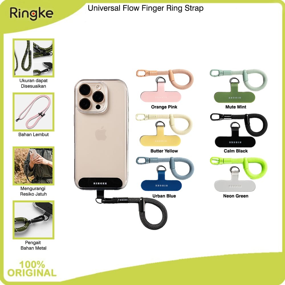 Jual Ringke Flow Finger Ring Hand Strap Tali Gantungan Kunci HP Key ...