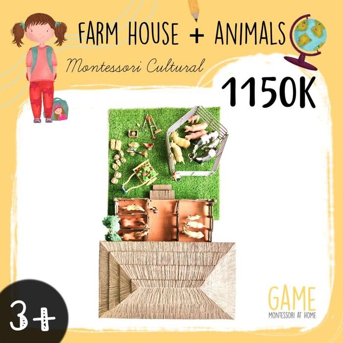 Jual Farm House Set Complete Montessori Animal Figurines | Shopee Indonesia