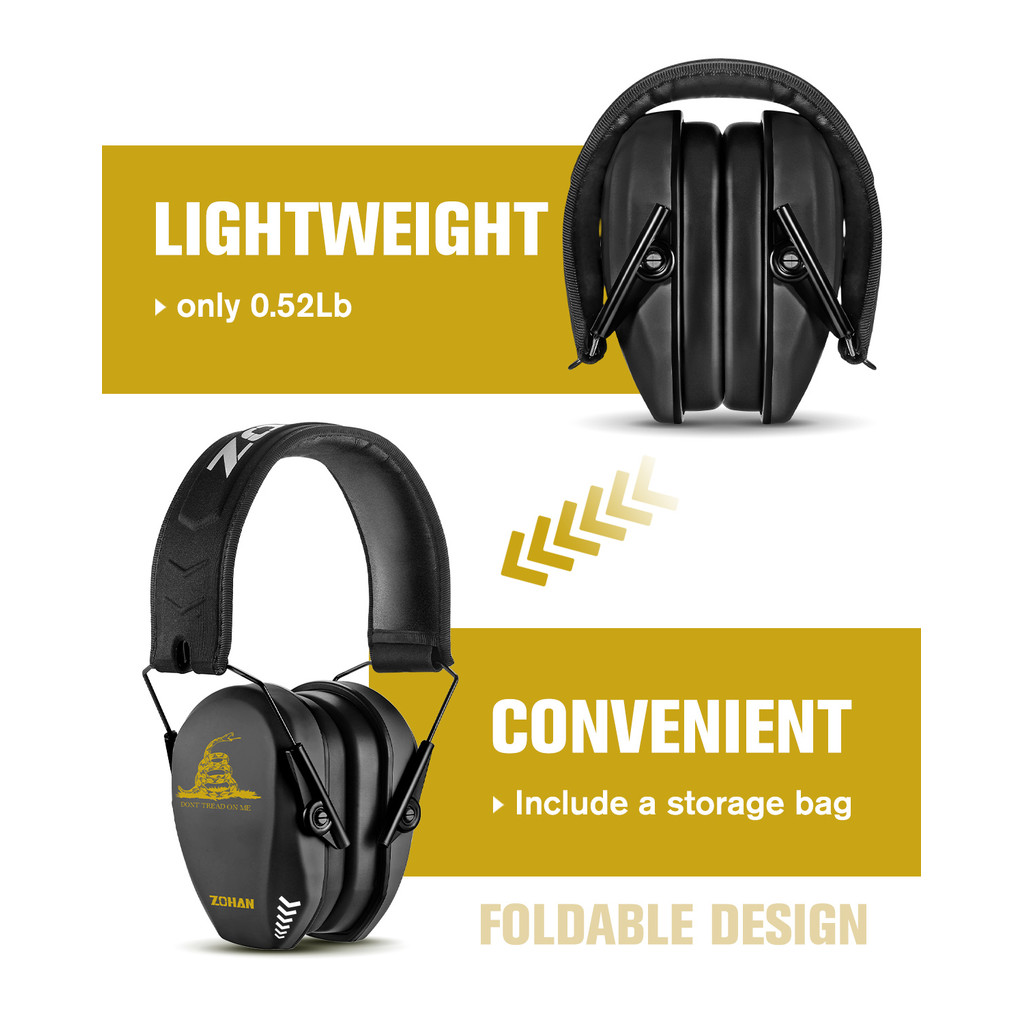 Jual Zohan Shooting Ear Defenders Safety Earmuffs Noise Adjustable ...