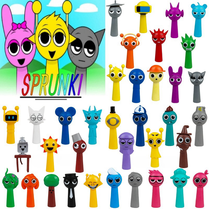 Jual Sprunki Figures 12Pcs Mode Toys Sprunki Incredibox Anime Action ...