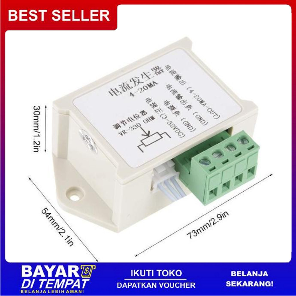 Jual FREE ONGKIR 4-20MA CURRENT ADJUSTABLE PLC MCU ANALOG SIGNAL ...
