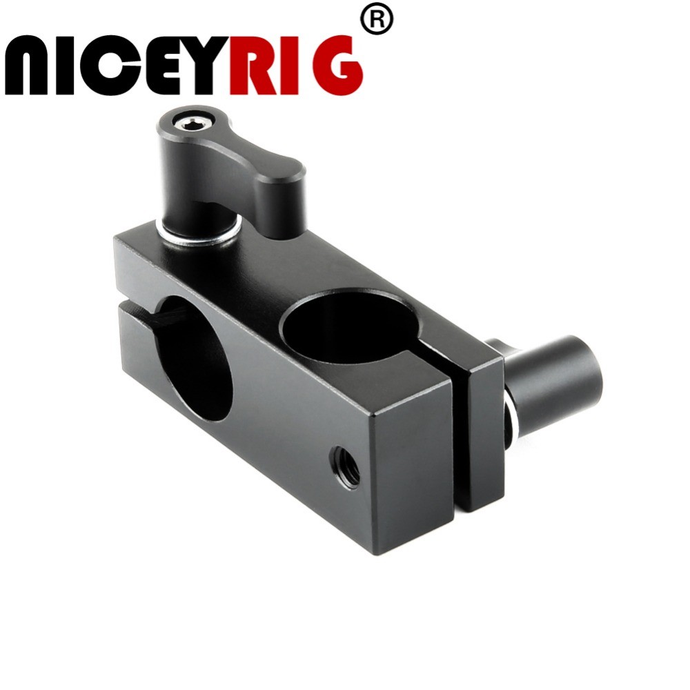 Jual IMPORT NICEYRIG Double Rod Clamp 15mm 90 Degrees Vertically Rail ...