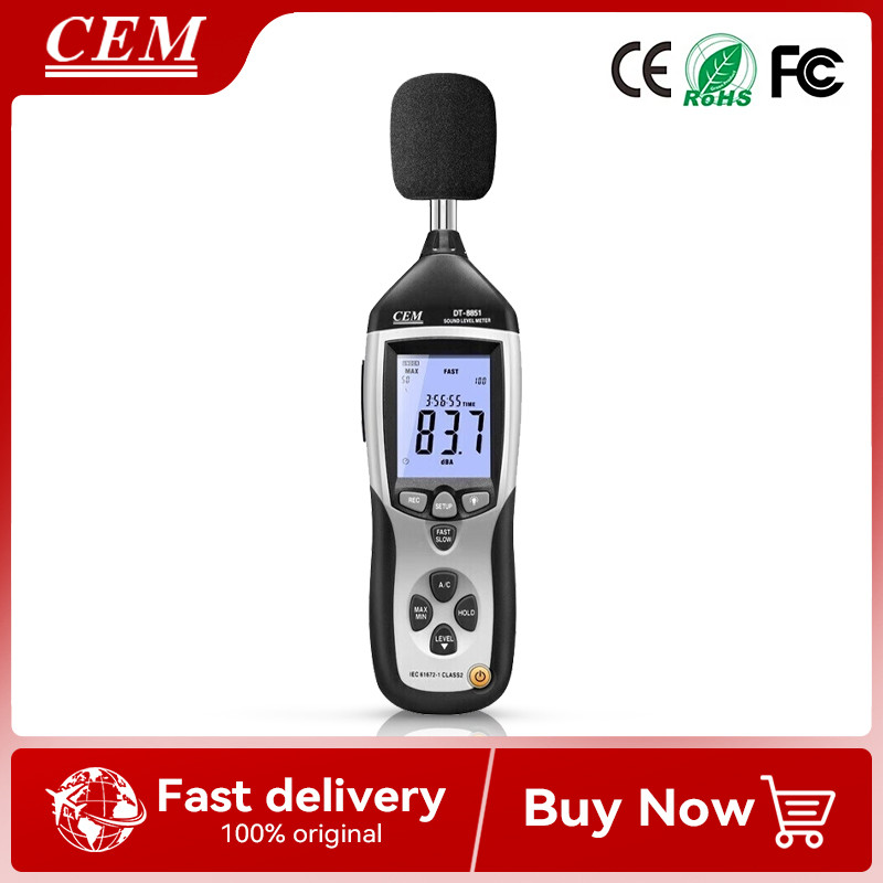 Jual New CEM DT-8851 DT-8852 Professional Analog Decibel USB AC/DC ...