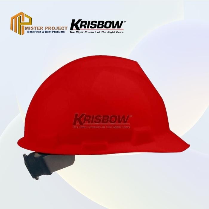 Jual TERLARIS! HELM SAFETY MERAH KRISBOW/HELMET FRONT BRIM RED/HELM ...