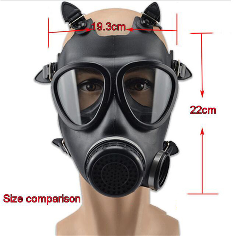 Jual 87 Type Rubber Head Wear Full Face Mask Paint Spraying Gas Mask ...