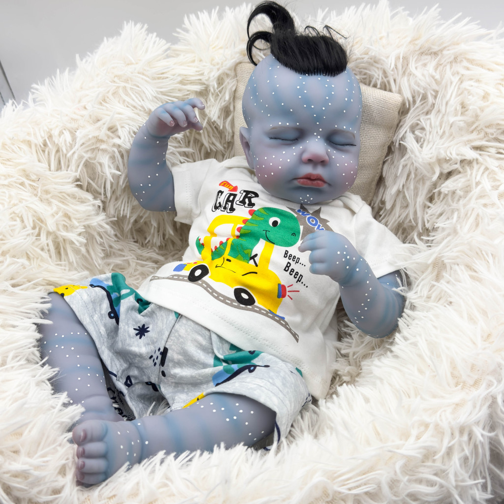 Jual NPK 19inch Avatar Loulou Lifelike Reborn Baby Doll Collectible Art ...