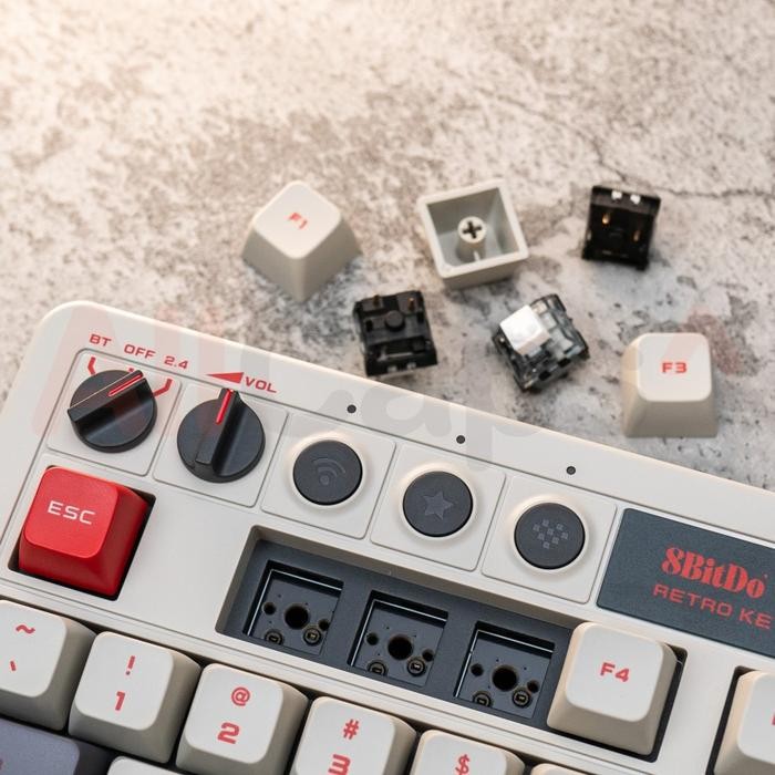 Jual 8BitDo Retro Wireless 87 Keys Hotswappable Mechanical Keyboard ...