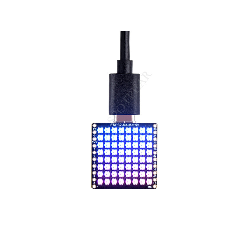Jual ESP32-S3 Matrix 8x8 RGB-LED-WiFi Bluetooth With QST Attitude Gyro ...