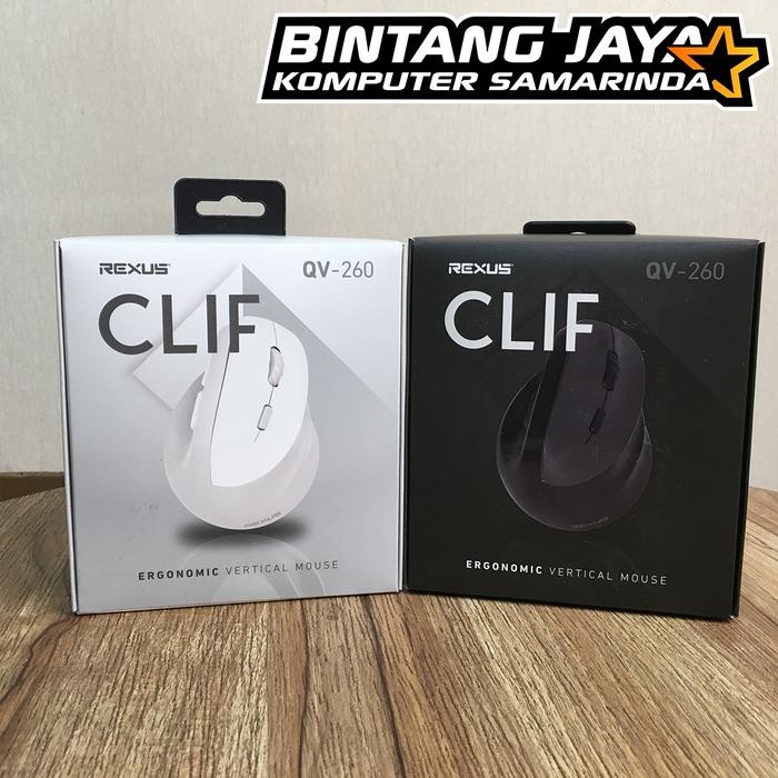 Jual Mouse Vertical Wireless Bluetooth Rexus Clif - Hitam & Putih ...