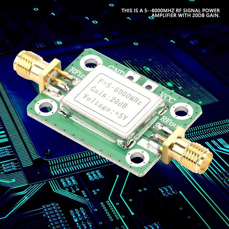 Jual RF Power Amplifier with Shielding Shell 5M-6GHz Broadband Signal ...