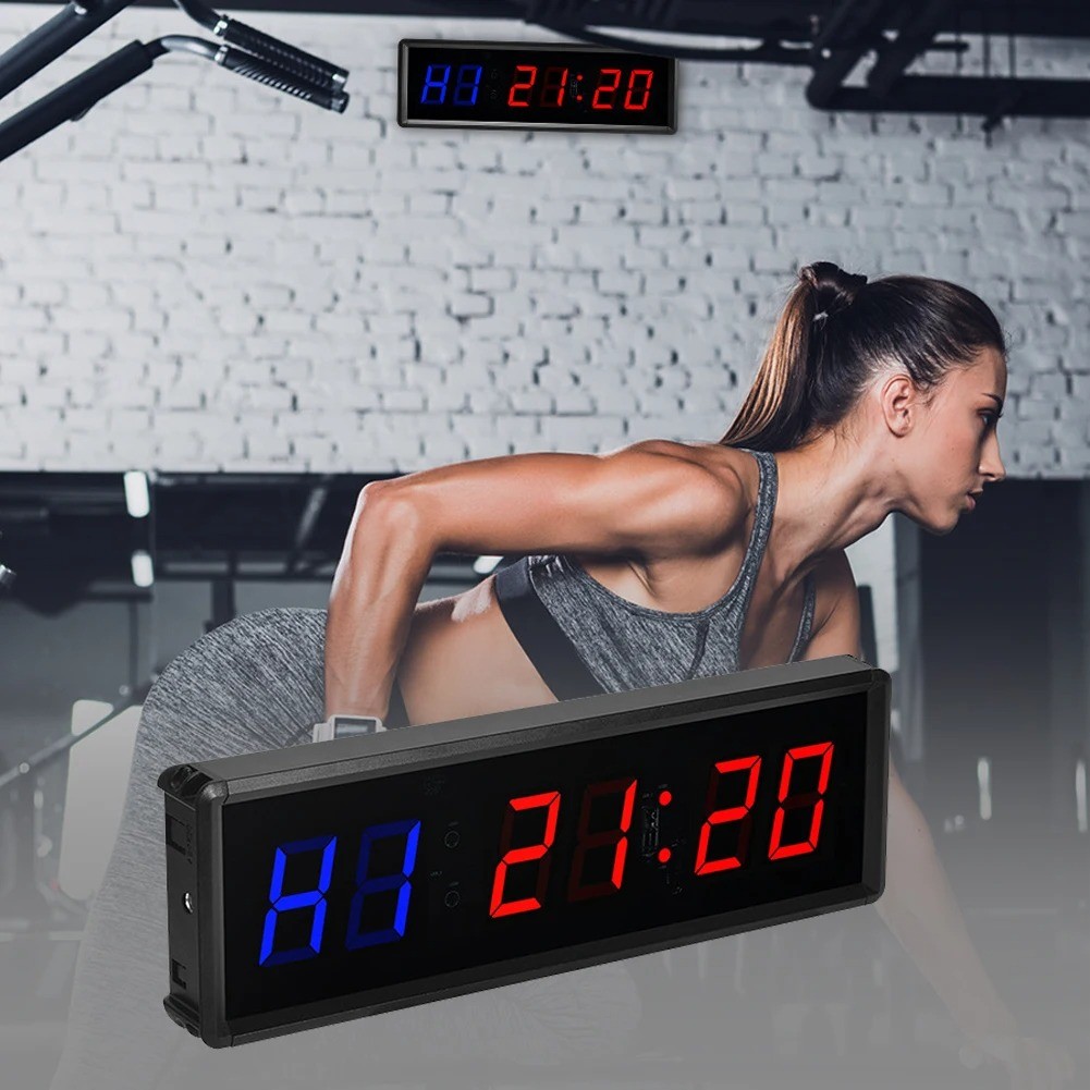 Jual Timer Gym Workout Interval LED Programmable Remote Control ...