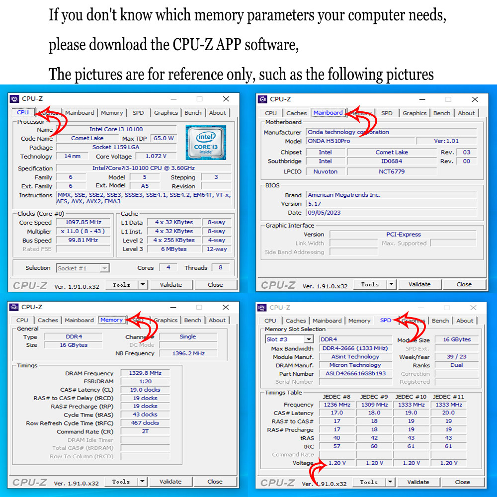 Jual DDR4 Ram 16GB 8GB 32GB 2133MHZ 2666MHz 3200MHz Desktop Memory PC4 19200 21300 25600 UDimm ...