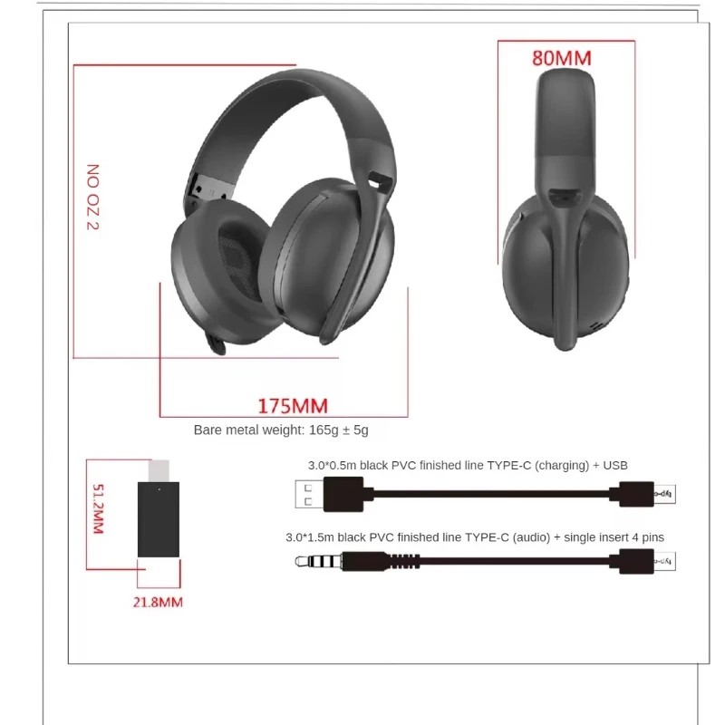 Jual AULA S6 Wireless Headphone Wireless Bluetooth Wired Head-mounted ...