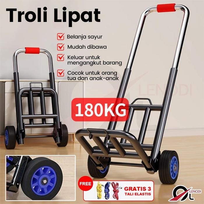 Jual Lipat Bahan Besi Trolley Troli Troly Lipat Besi Galon Tabung Gas ...