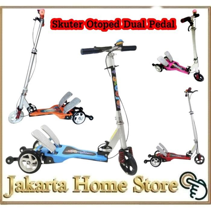 Jual Skuter Anak Injak Genjot Dua Pedal / Mainan Scooter Anak Otoped ...