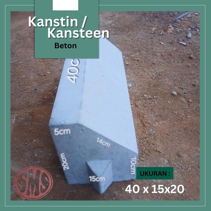 Jual Kanstin/Kansteen/Kanstein Car Stopper Ukuran 40 x 15 x 20 cm Kuat ...