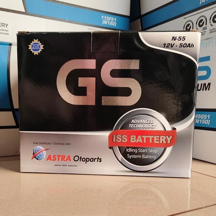 Jual Aki Mobil N-55 Gs Astra Iss Battery N55 Idling Start Stop System ...