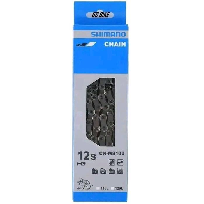 Jual Shimano Xt Ultegra Cn-M8100 12 Speed 126L Quick-Link Chain Rantai ...