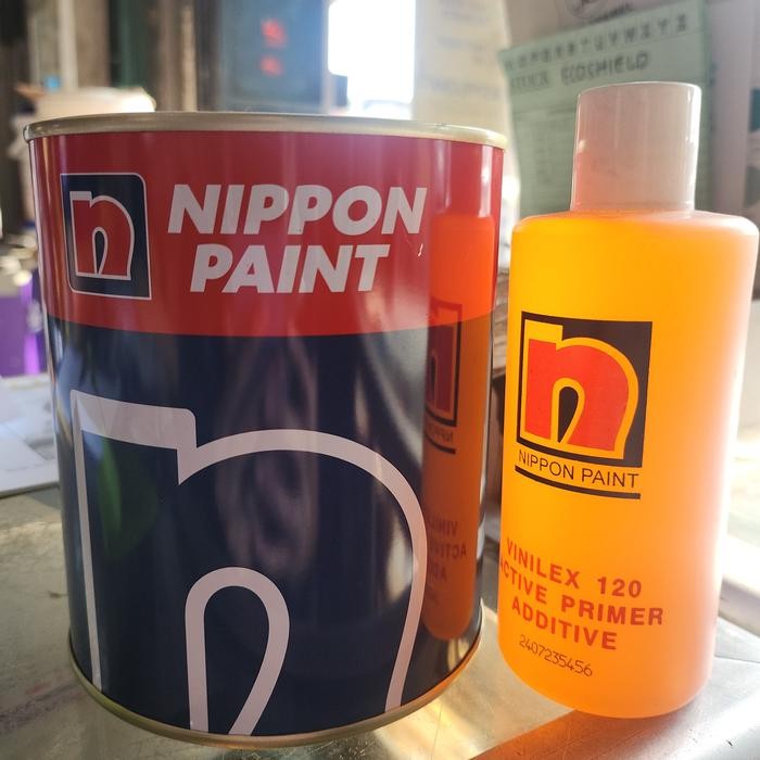 Jual Active Primer Cat Dasar Besi Galvanis 1Kg Set Hijau Tua / Hitam Vinilex 120 Set Dengan ...