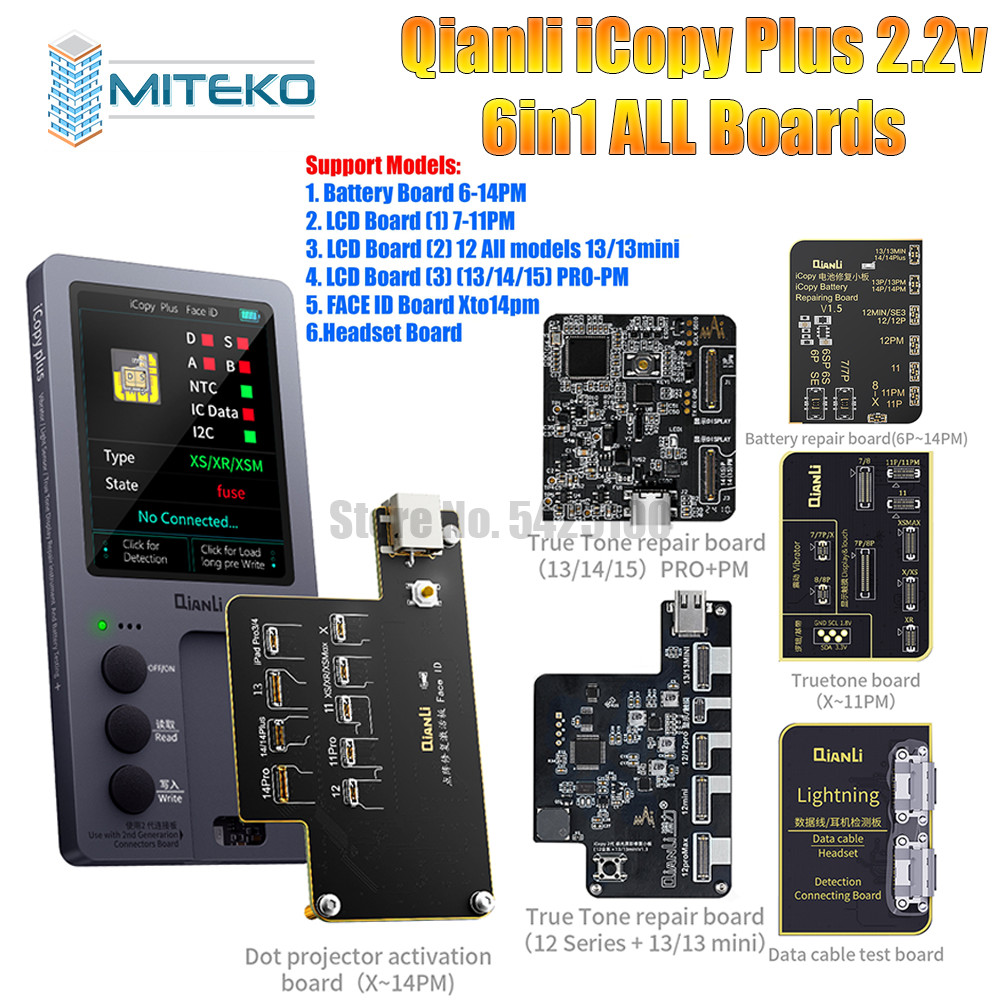 Jual FLASH SALE Qianli 6in1 ICopy Plus 2.2v Version for Phone 7to11 ...