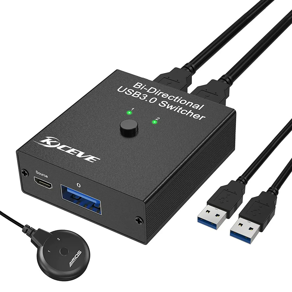 Jual JUAL KCEVE USB 3.0 Switch Selector, Bi-Directional USB Switch 2 in ...