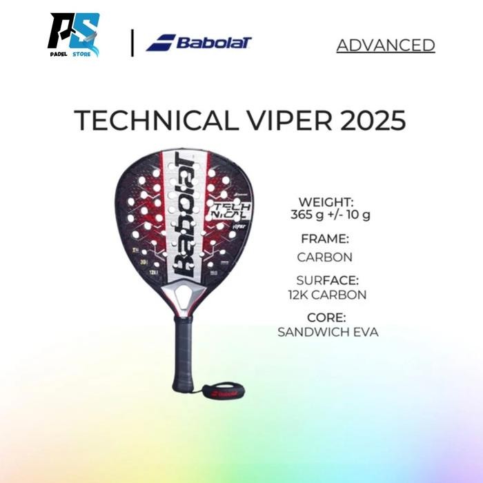 Jual BABOLAT RACKET TECHNICAL VIPER 25 PADEL RACKET / RAKET PADEL ...