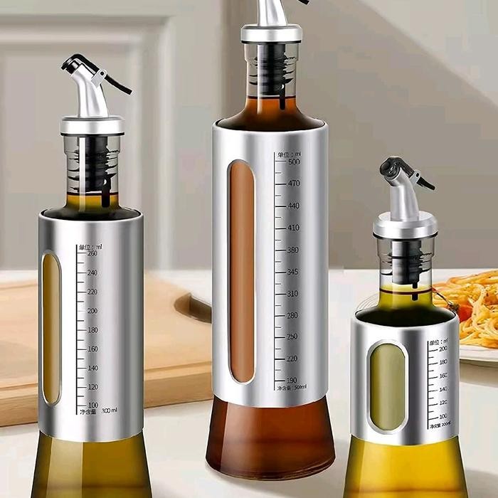 Jual IGZS Botol Kaca Refill Minyak Olive Oil Botol Stainless Syrup ...