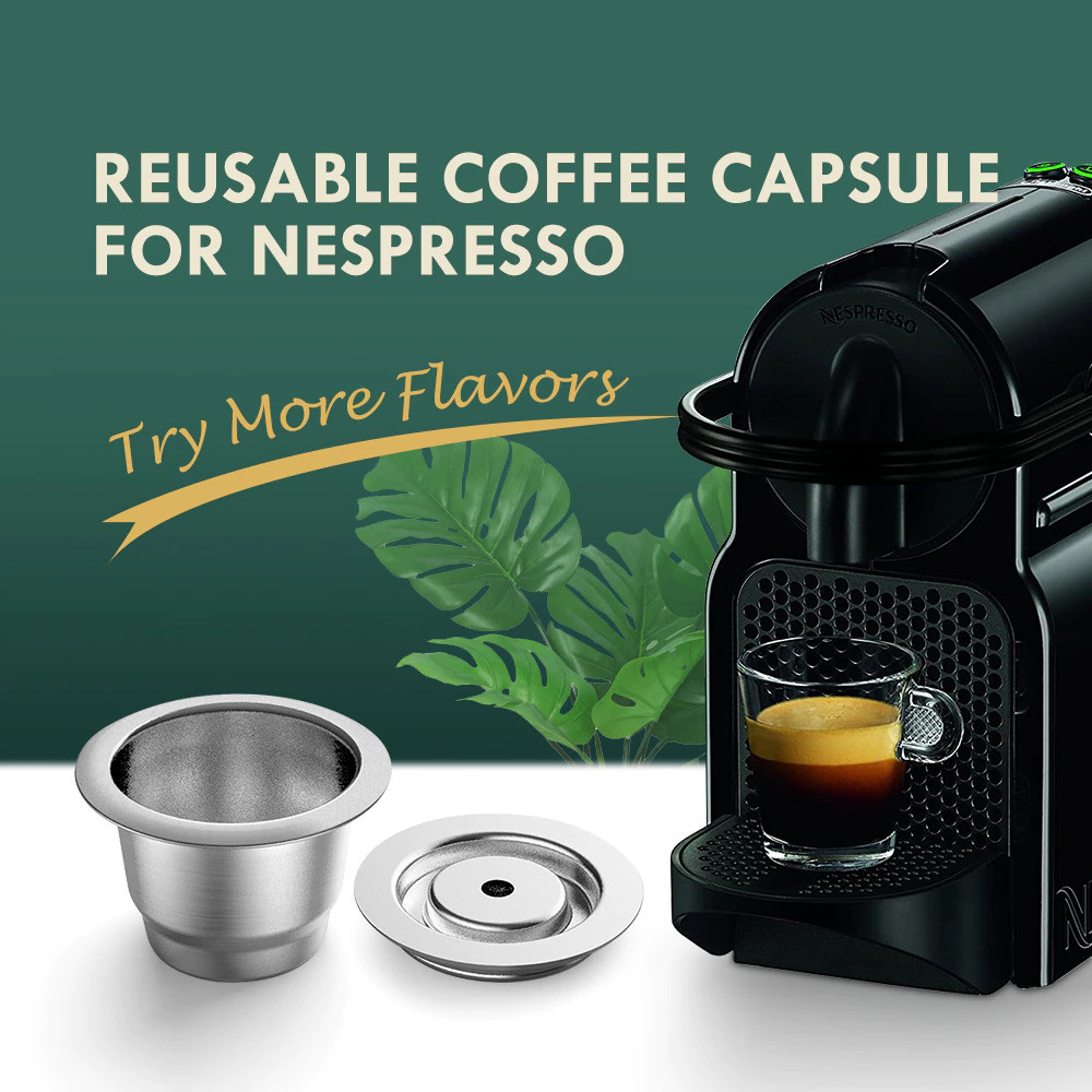 Jual Kapsul Isi Ulang Kopi Refillable Coffee Capsule Stainless Steel 1 ...