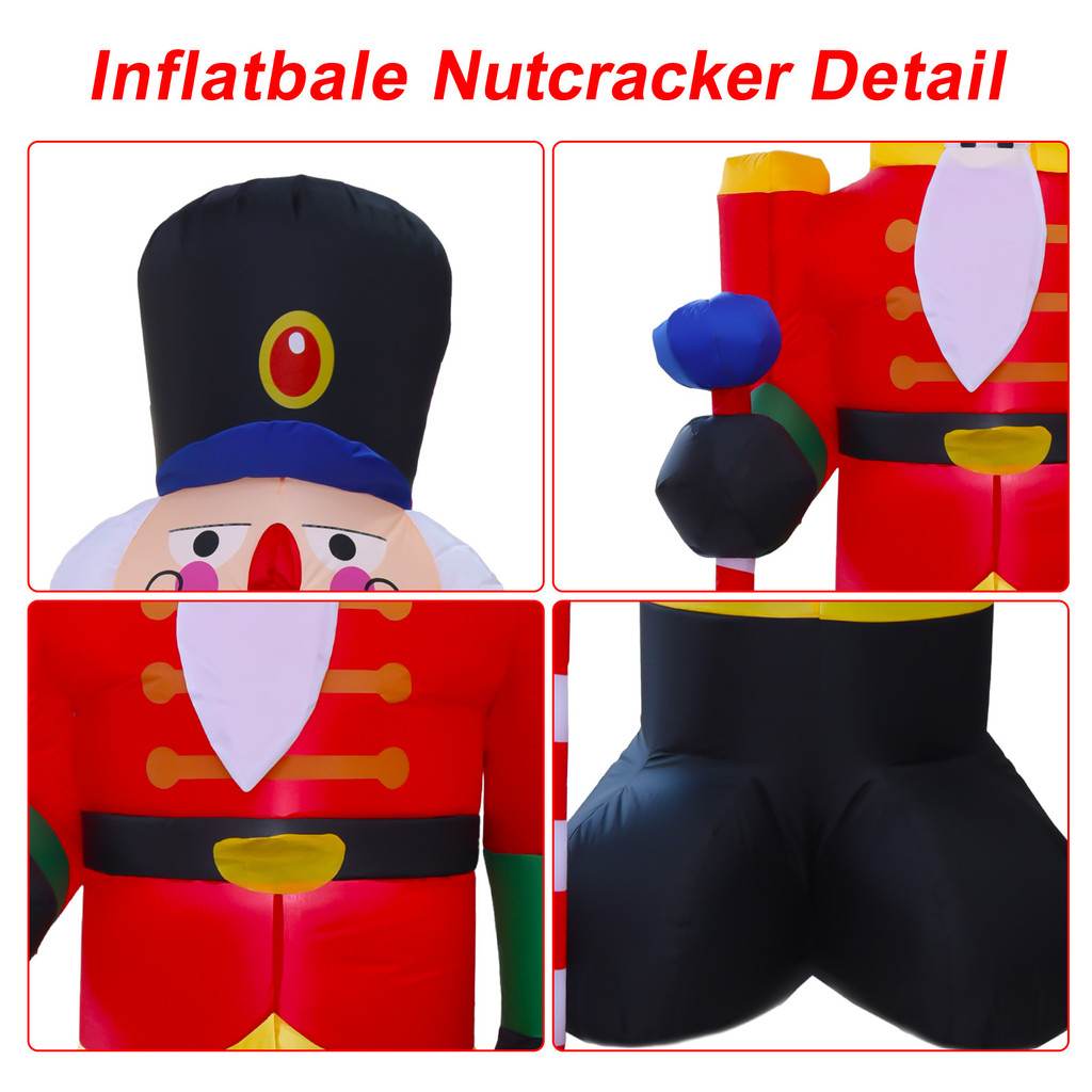 Jual 8 FT Christmas Inflatable Nutcracker Outdoor Decorations Giant ...