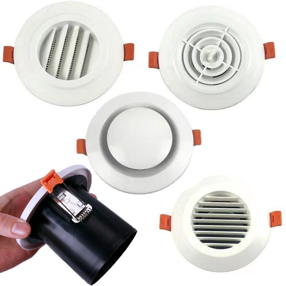 Jual Plastic Exterior Wall Air Vent 75/100mm Air Circulation Vents ...