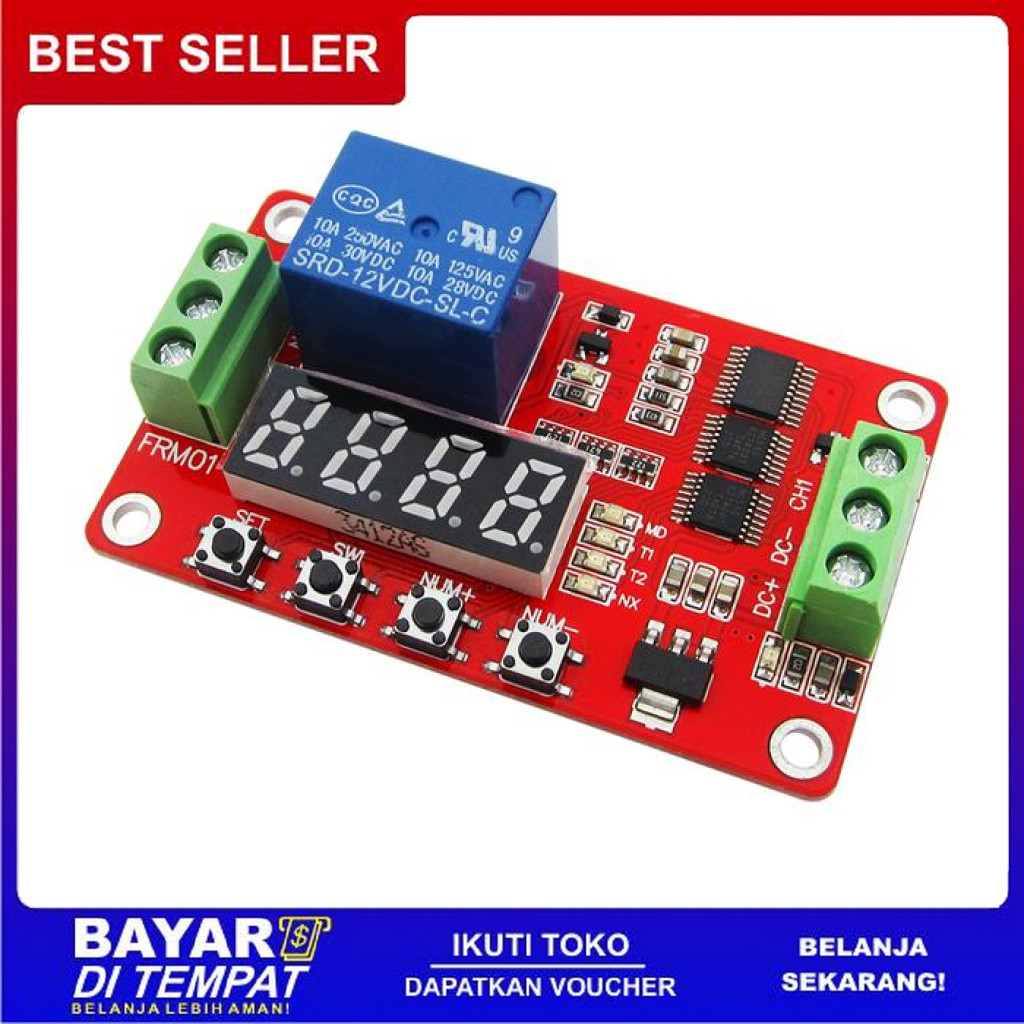 Jual FREE ONGKIR 1PCS FRM01 24V 12V 5V 1CHANNEL MULTIFUNCTION RELAY MODULE LOOP DELAY / TIMER ...