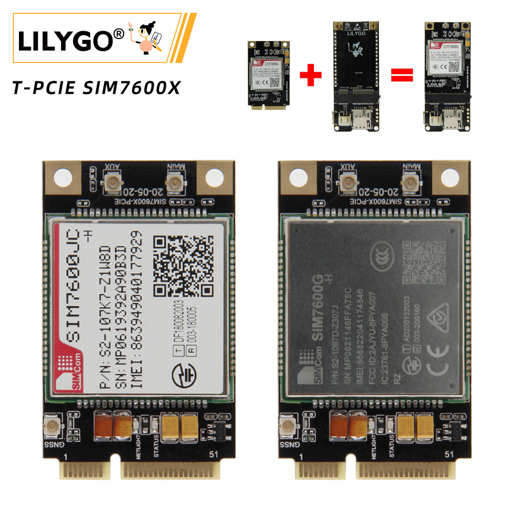 Jual LILYGO® T-PCIE SIM7600 LTE 4G Development Board IOT Module With ...