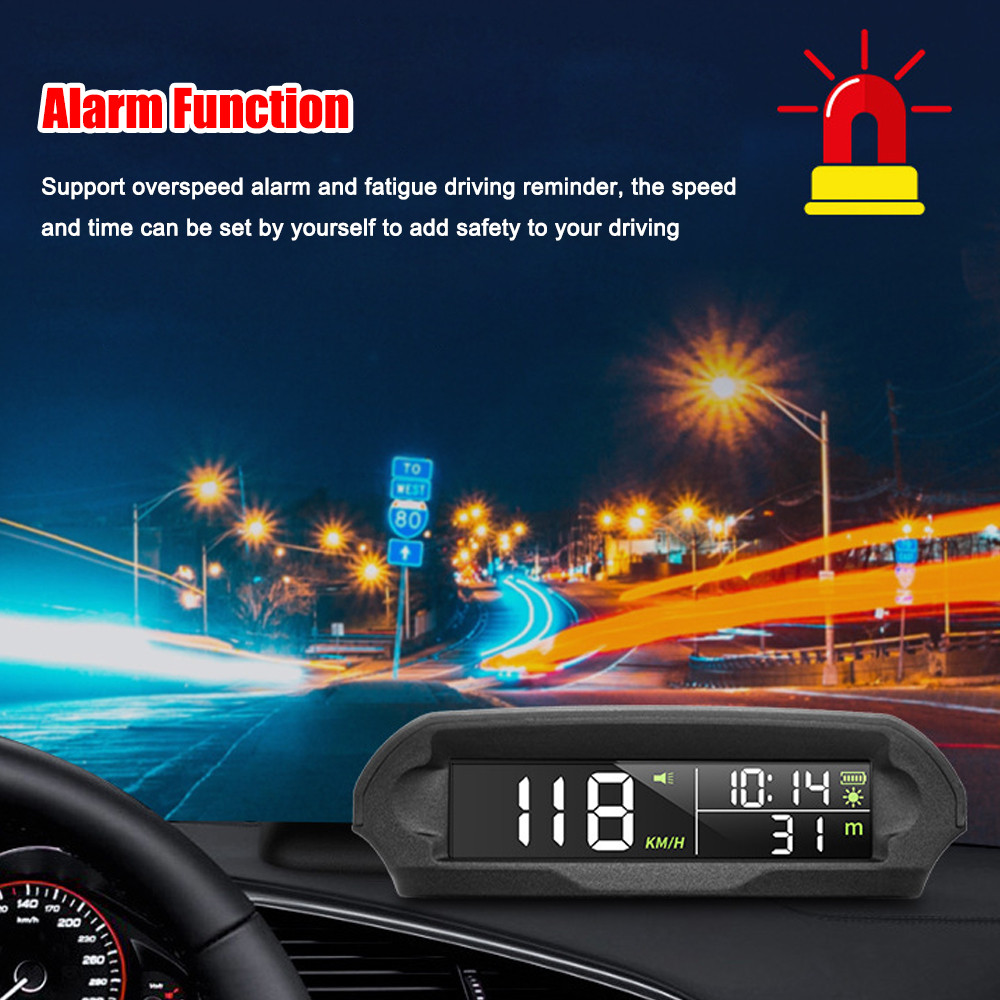 Jual Car Wireless Headup Display Solar GPS Digital Speedometer with LCD ...