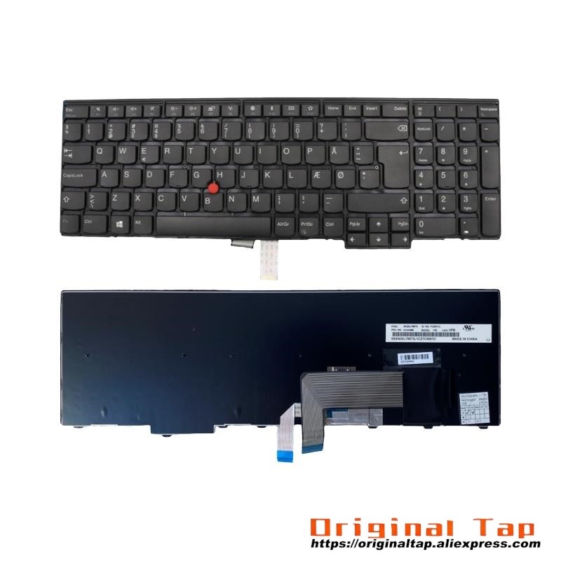 Jual DK Danish Keyboard for Lenovo Thinkpad L570 01AX619 01AX660 ...