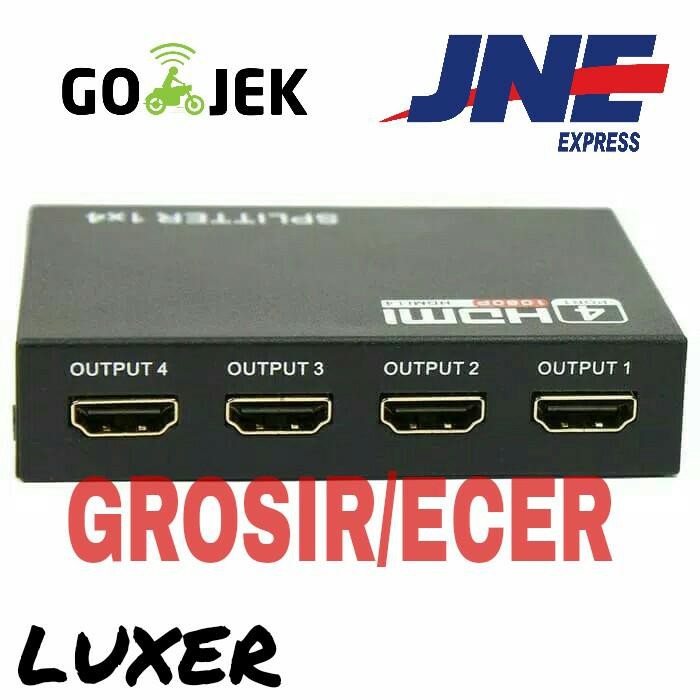 Jual Hdmi Splitter 4 Port (1 Input 4 Output Spliter 4Port Converter ...