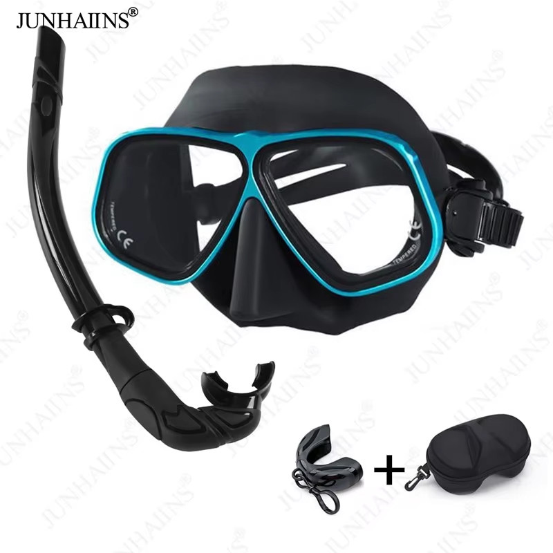 Jual Free Diving Mask, Low Volume Aluminum Alloy Frame Mask, Scuba ...