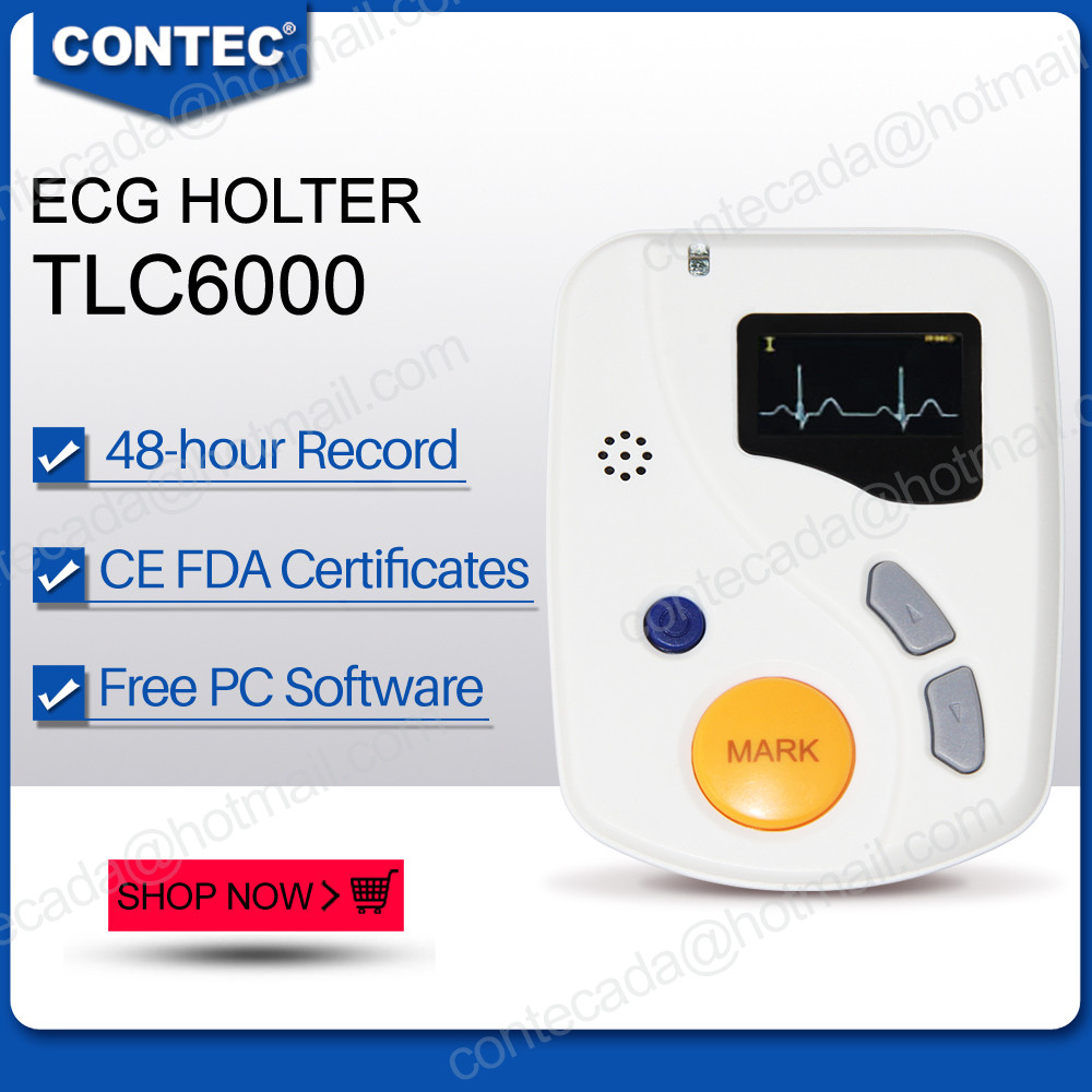 Jual BARU TLC6000 Dynamic Holter ECG 12-lead 48-Hour Analyzer Recorder System, usb pc sw ...
