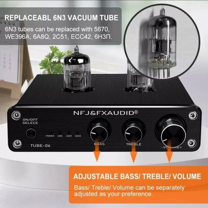 Jual FX-AUDIO TUBE-06 VACUUM PRE-AMPLIFIER HIFI AUDIO TUBE 6N3 WITH USB ...