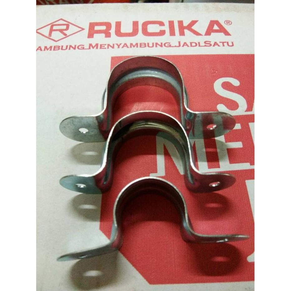Jual KLEM BESI 1/2" /KLEM PIPA BESI/PRALON | Shopee Indonesia