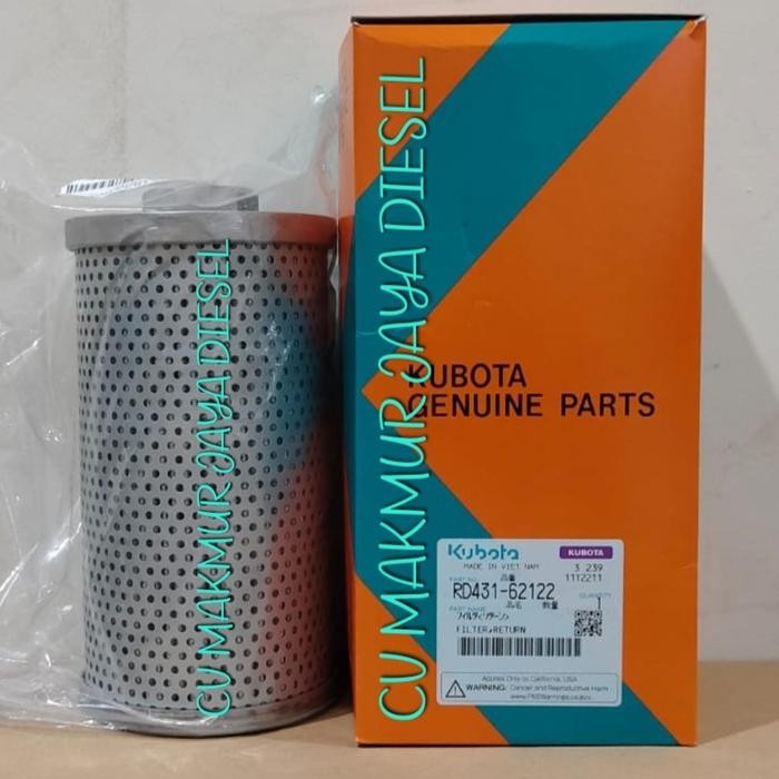 Jual Terbaru Filter Hydraulic Return U50 Rd431-62122 Kubota Genuine ...