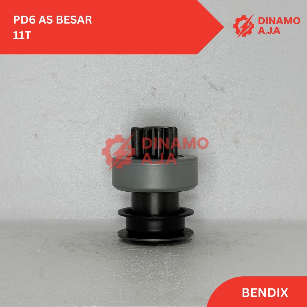Jual Bendix Starter PD6 As Besar Taiwan 11T | Shopee Indonesia