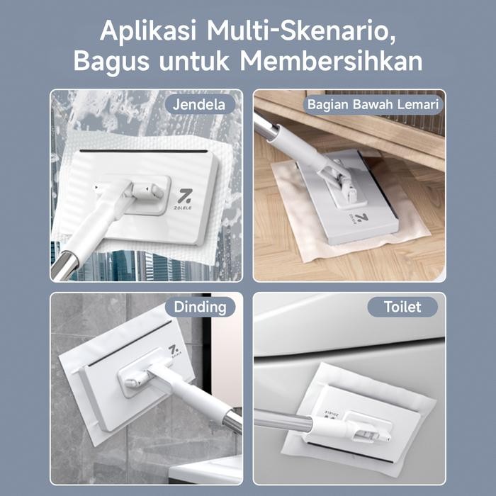 Jual les Zolele dm02 Penyapu Mop Tisu pakai buang Wiper Wet Dry Tissue ...