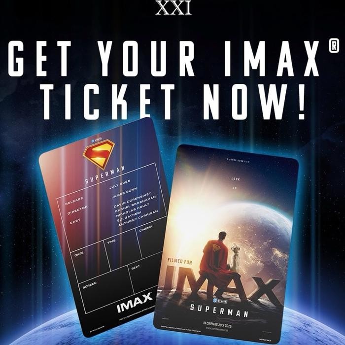 Jual Exclusive Superman IMAX Collectible Ticket, Cinema XXI | Shopee ...