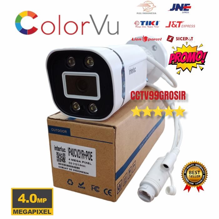 Jual IP CAMERA OUTDOOR 4MP Full ColorVu Onvif, Ip Cam Interluc POE ...